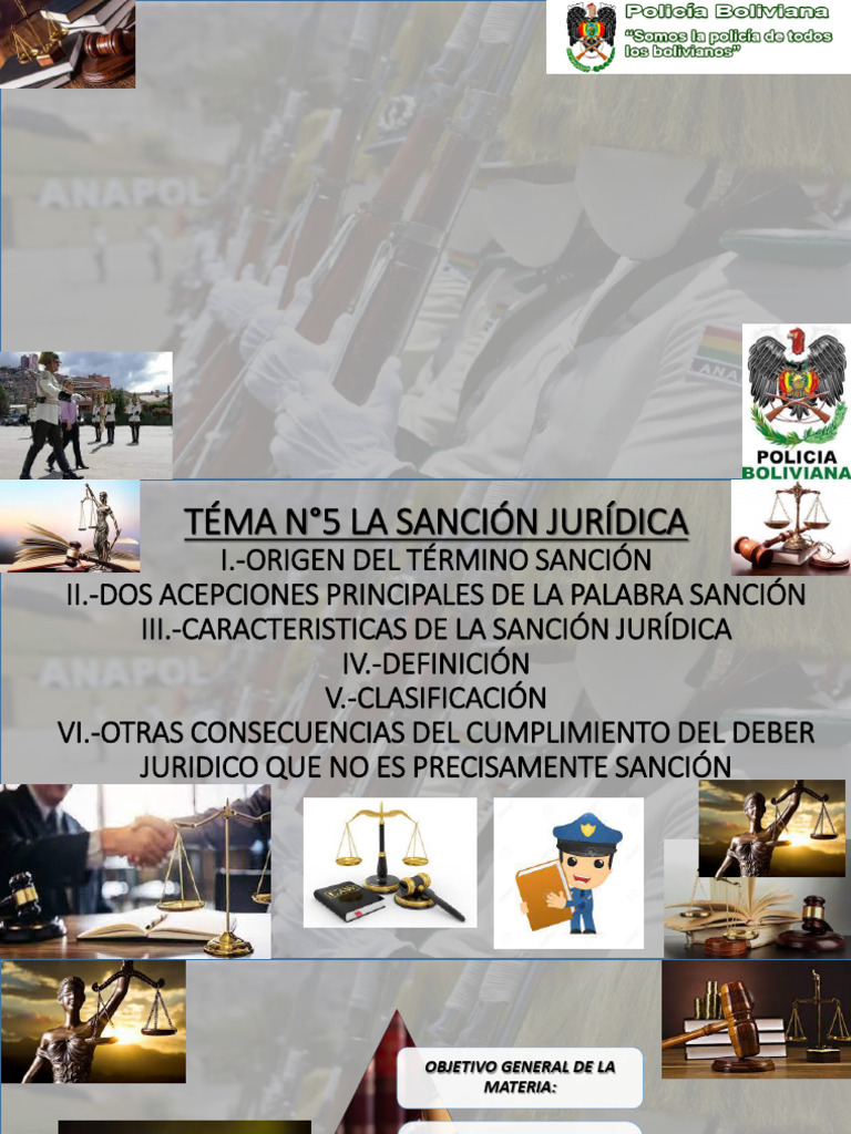 La Sanción Jurídica: Definición y Clasificación | PDF | Justicia penal ...