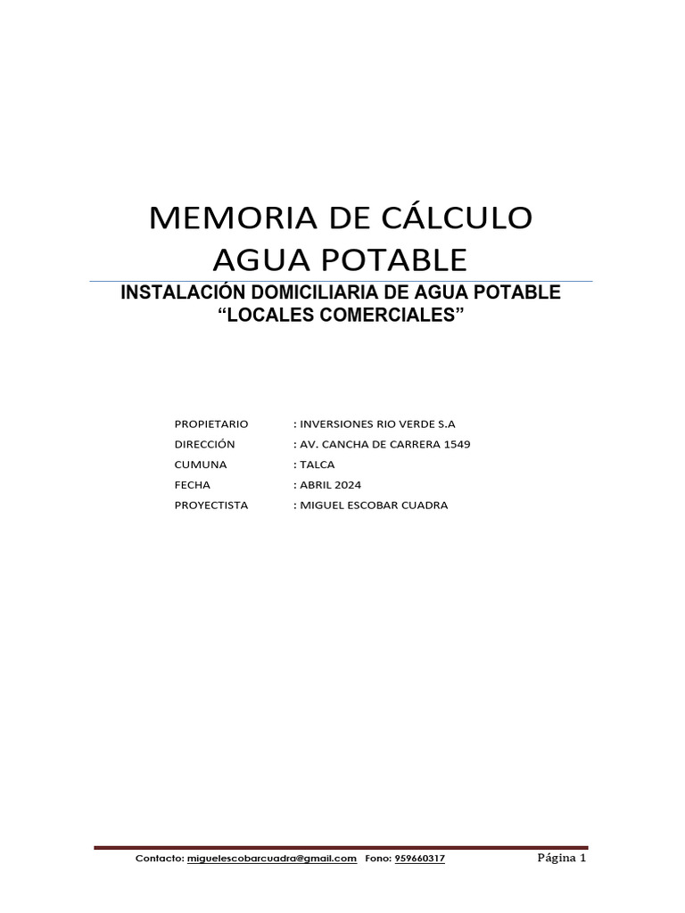 5-2 MC Ap Local Comercial | PDF | Ingeniería Ambiental | Hidráulica