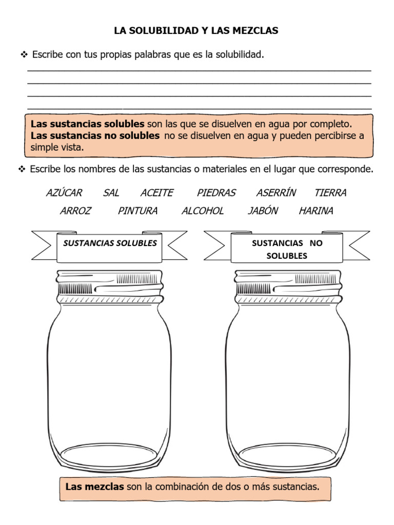 Ejemplos de Solubilidad y Mezclas | PDF