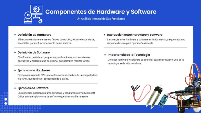 Análisis de Componentes de Hardware y Software | PDF