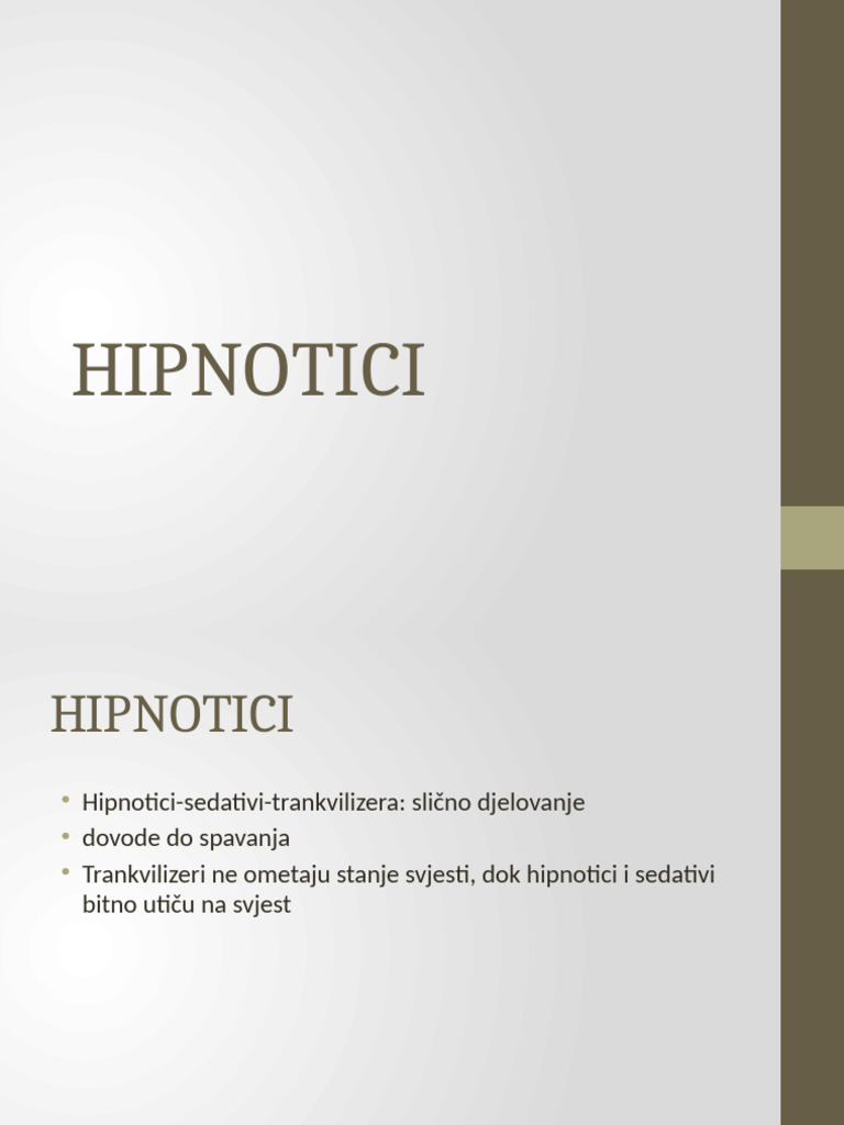Hipnotici | PDF