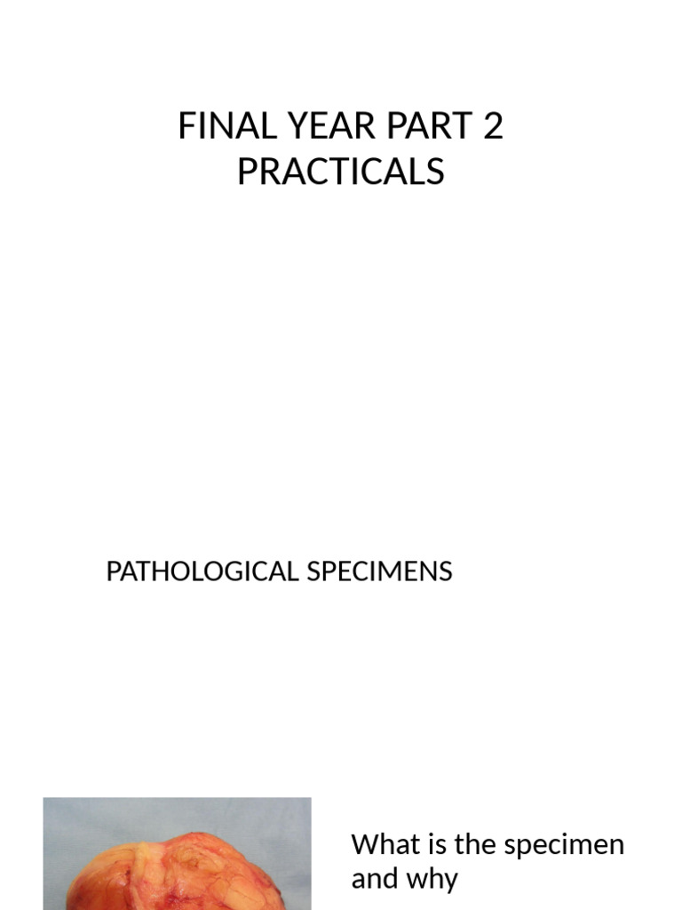 Surg Pracs, Patho Specimens | PDF