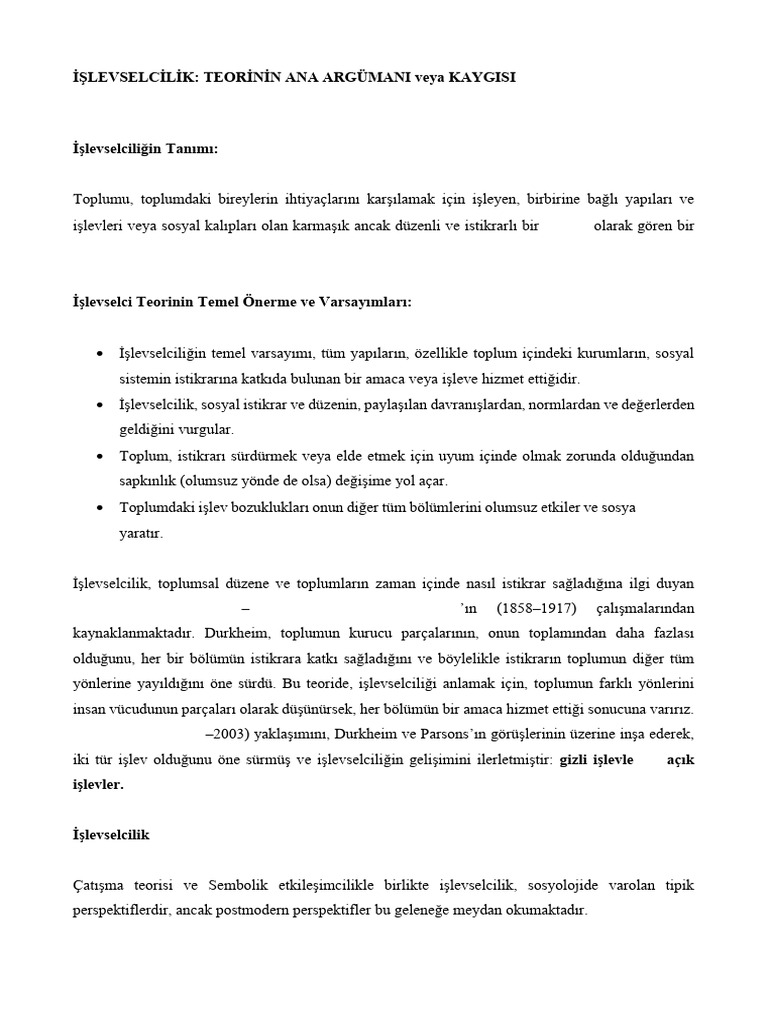 Hafta - (Yap Sal) - Levselcilik - Levselcilik Hakk Nda Genel Ders Notlar | PDF