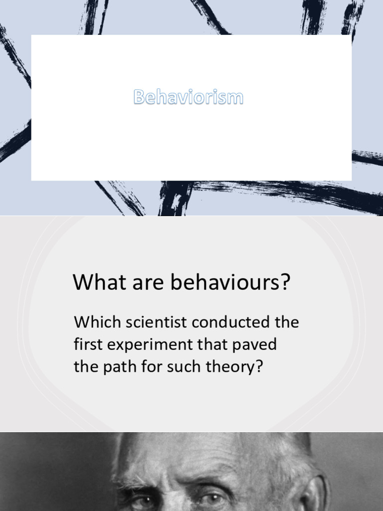 Behaviorisim Theory - Detailed | PDF | Classical Conditioning | Behaviorism