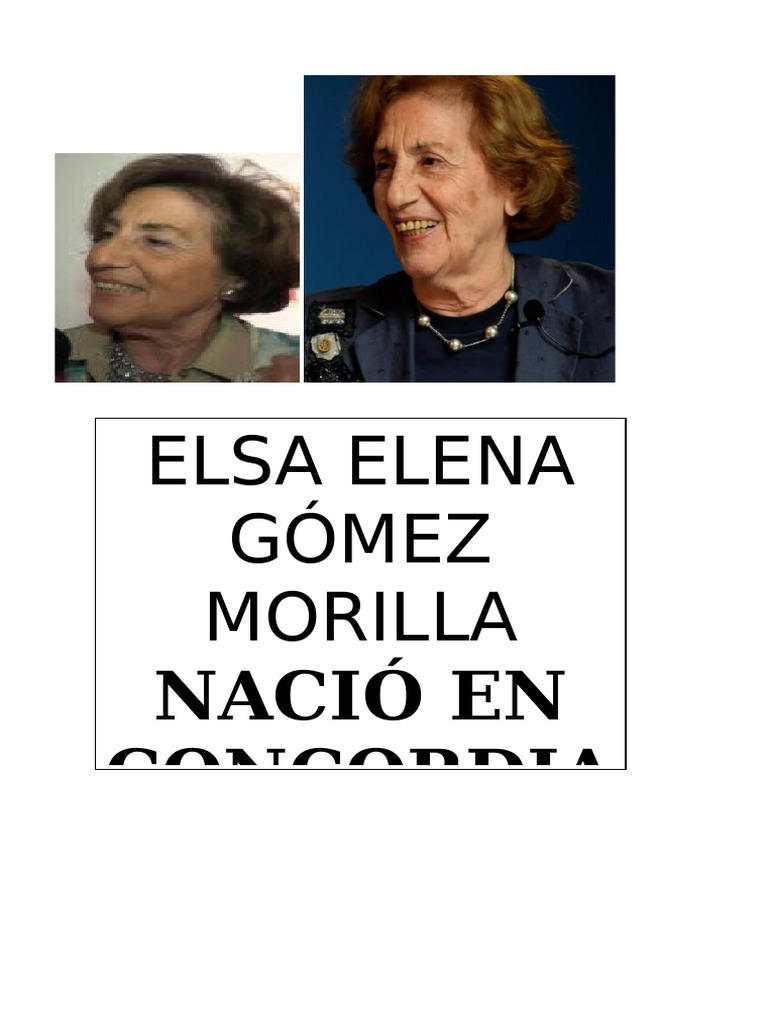 Elsa Gomez, Primera Clase | PDF