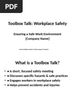 Toolbox Talk Topics 1661842015 | PDF | Occupational Safety And Health ...