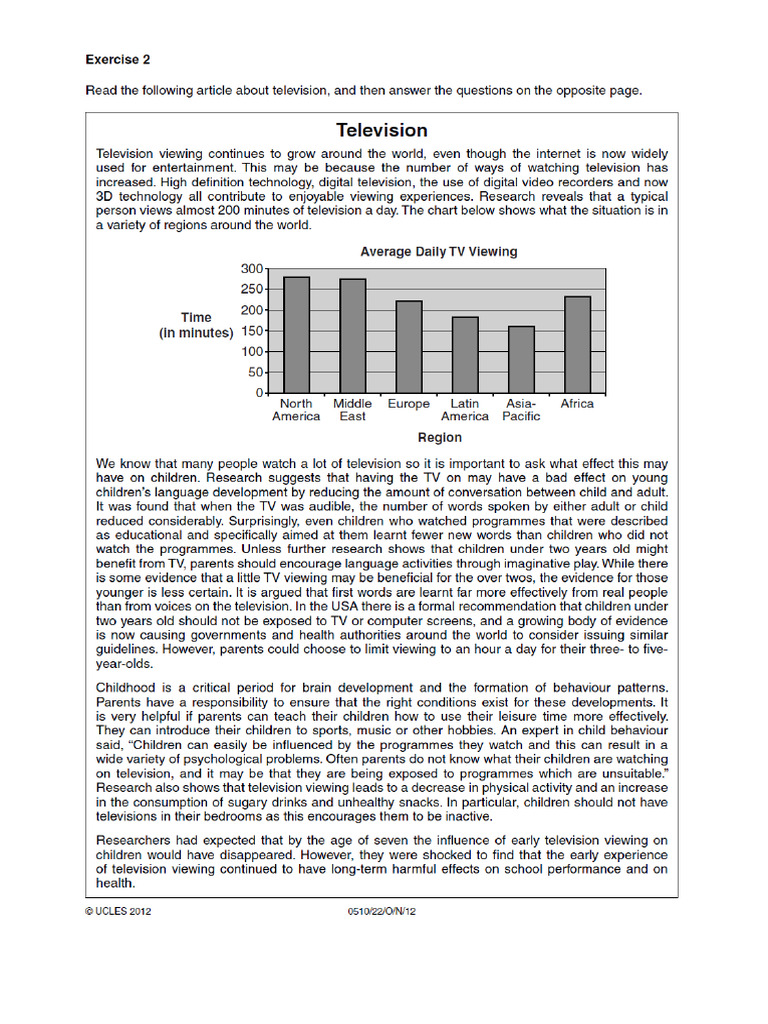Reading Exercises | PDF