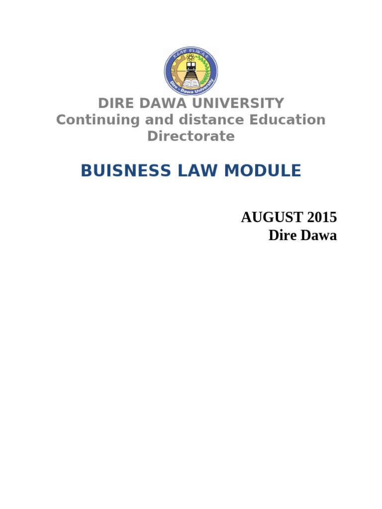 Business Law Module Overview | PDF | Crimes | Crime & Violence