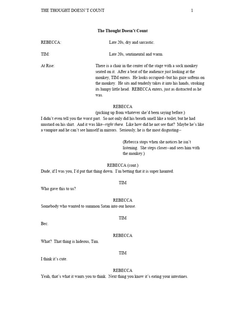 The Thought Doesnt Count - Emily Hageman | PDF