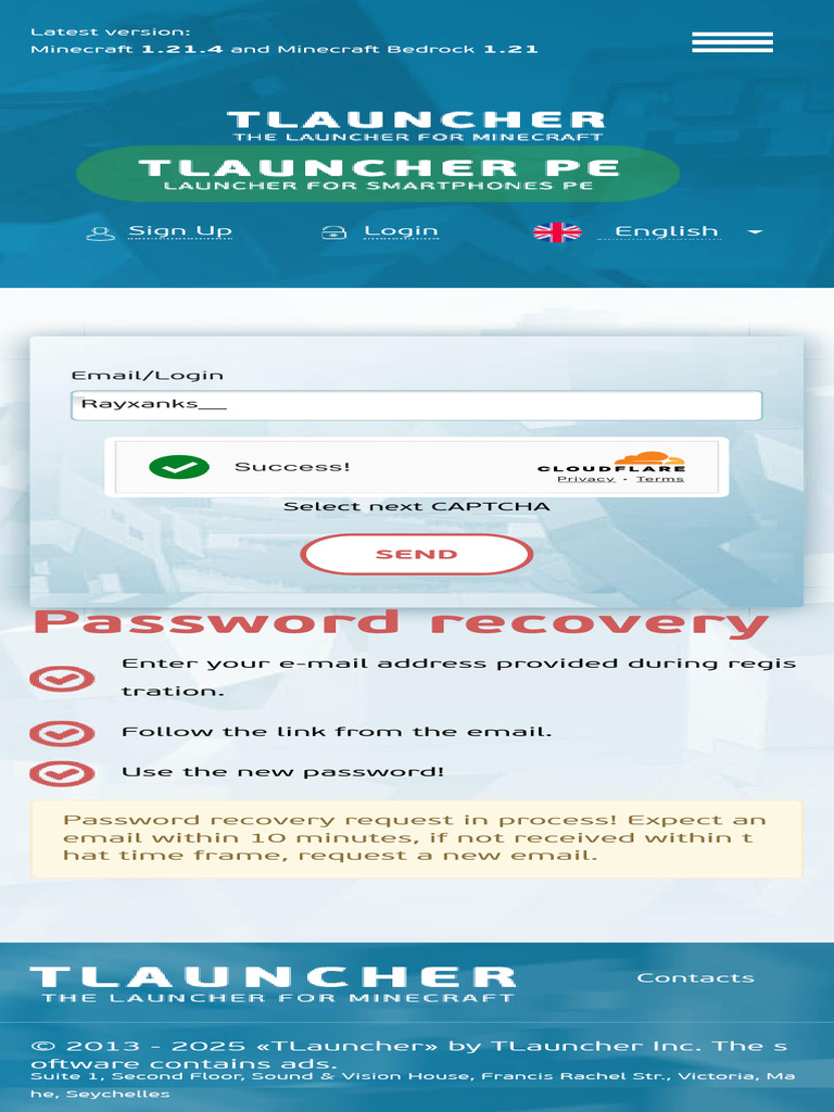 TLauncher Password Recovery Guide | PDF