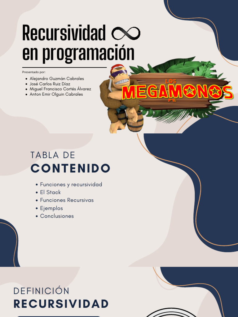 Recursividad Diapositivas | PDF | Recursividad | Ingeniería de software