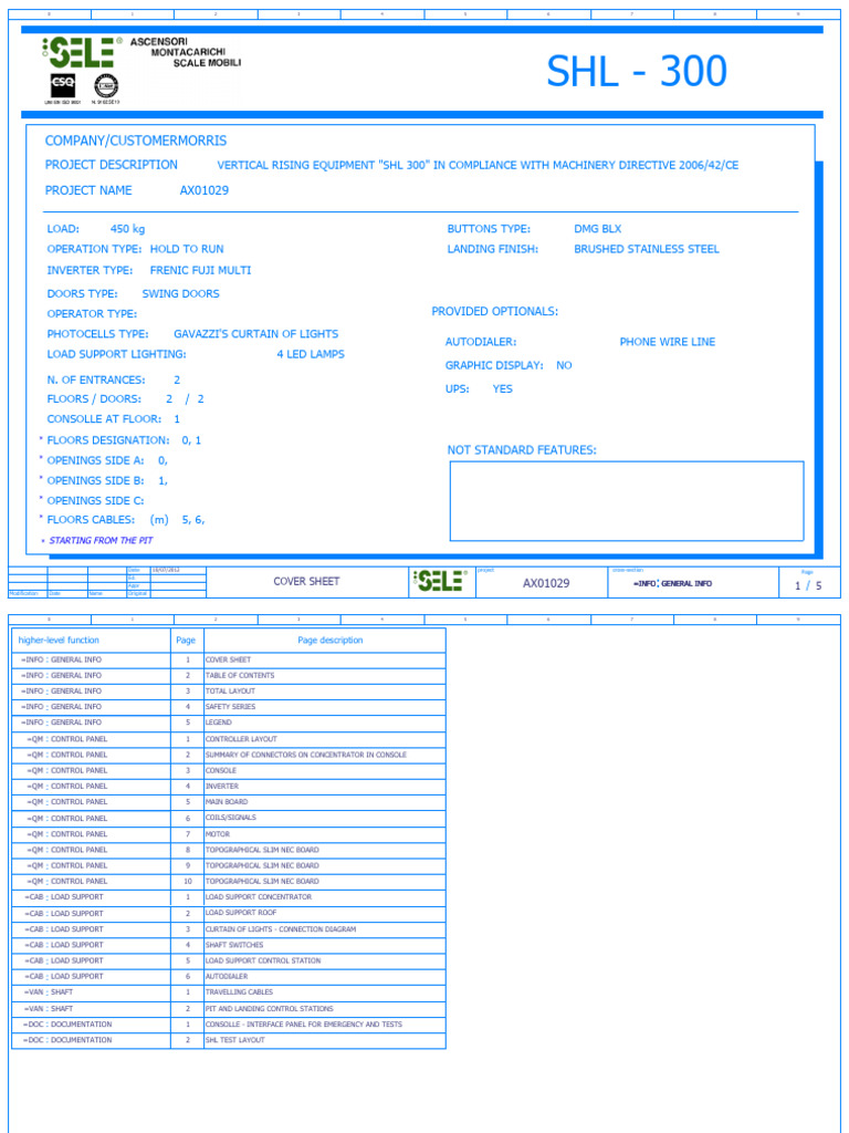 SELE Electrical Drawings AX01029 - ENG | PDF | Components ...