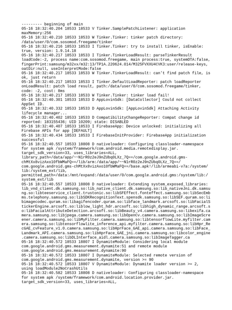 Eegame Logcat | PDF | Java (Programming Language) | System Software