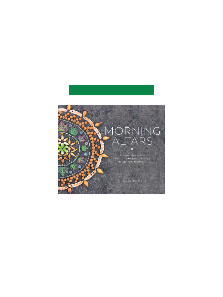 Ultimate Pick Morning Altars A 7 Step Practice to Nourish Your Spirit ...