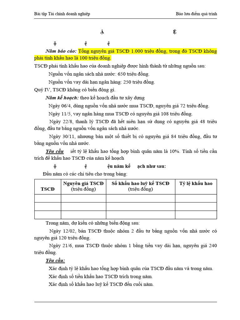 Bài tập TCDN | PDF
