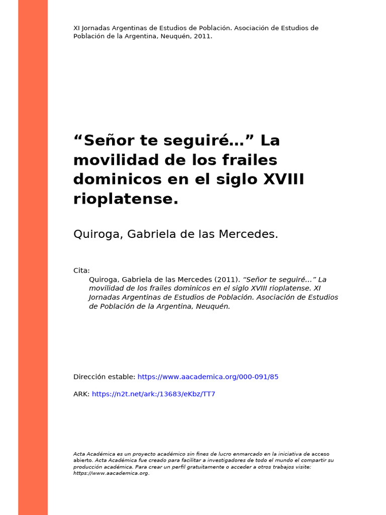 Quiroga, Gabriela de Las Mercedes (2011) - "Señor Te Seguiré " La ...