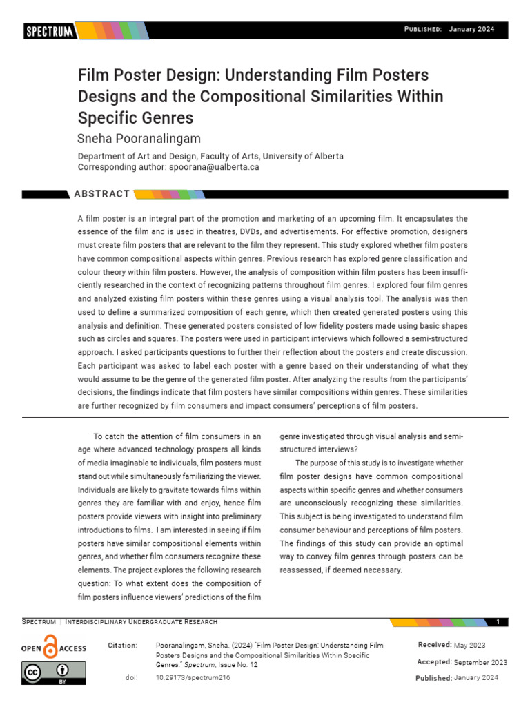 Film Poster Design and Genre Composition | PDF | Genre | Information