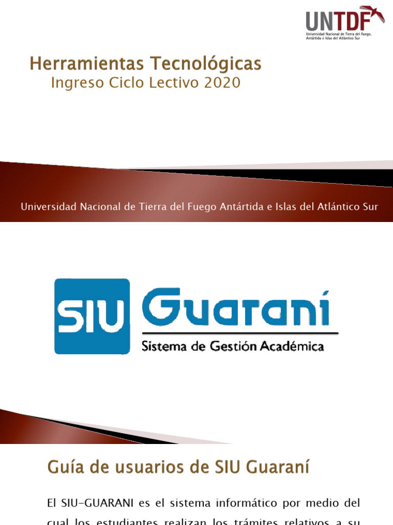 Acceso y Uso del SIU-GUARANI 2020 | PDF | Contraseña | ciberespacio