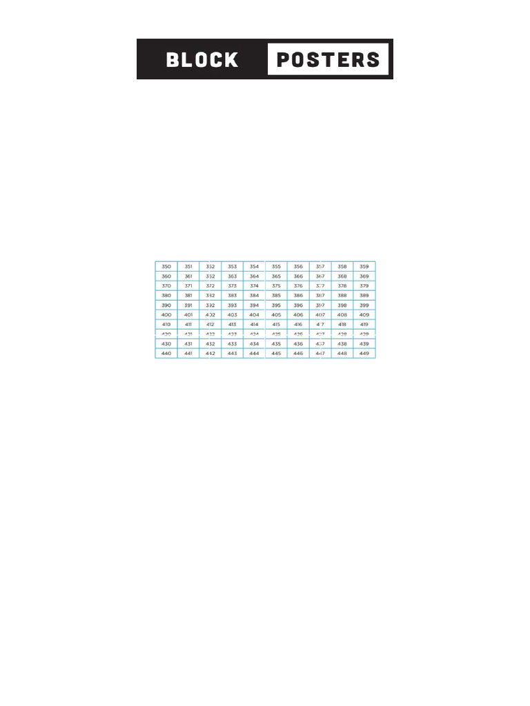 Create a Block Poster in A4 Portrait | PDF