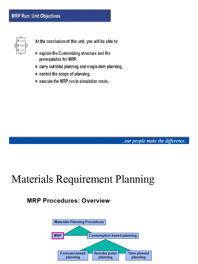 MRP Present | PDF | Supply Chain Management | Production And Manufacturing