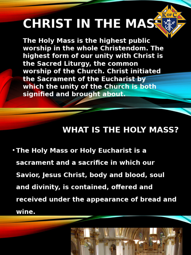 Understanding the Holy Mass | PDF | Eucharist | Mass (Liturgy)