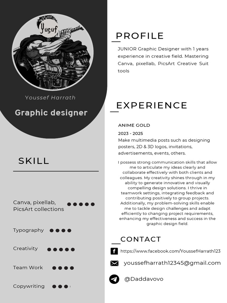 Grey and White Modern Graphic Design Resume - 20250208 - 161655 - 0000 | PDF