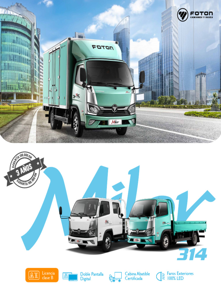 Ficha Tecnica Foton Miler | PDF | Vehículo de motor | Industria automotriz