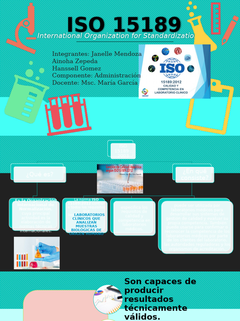 Iso 15189 Administración | PDF | Laboratorios | Calidad (comercial)