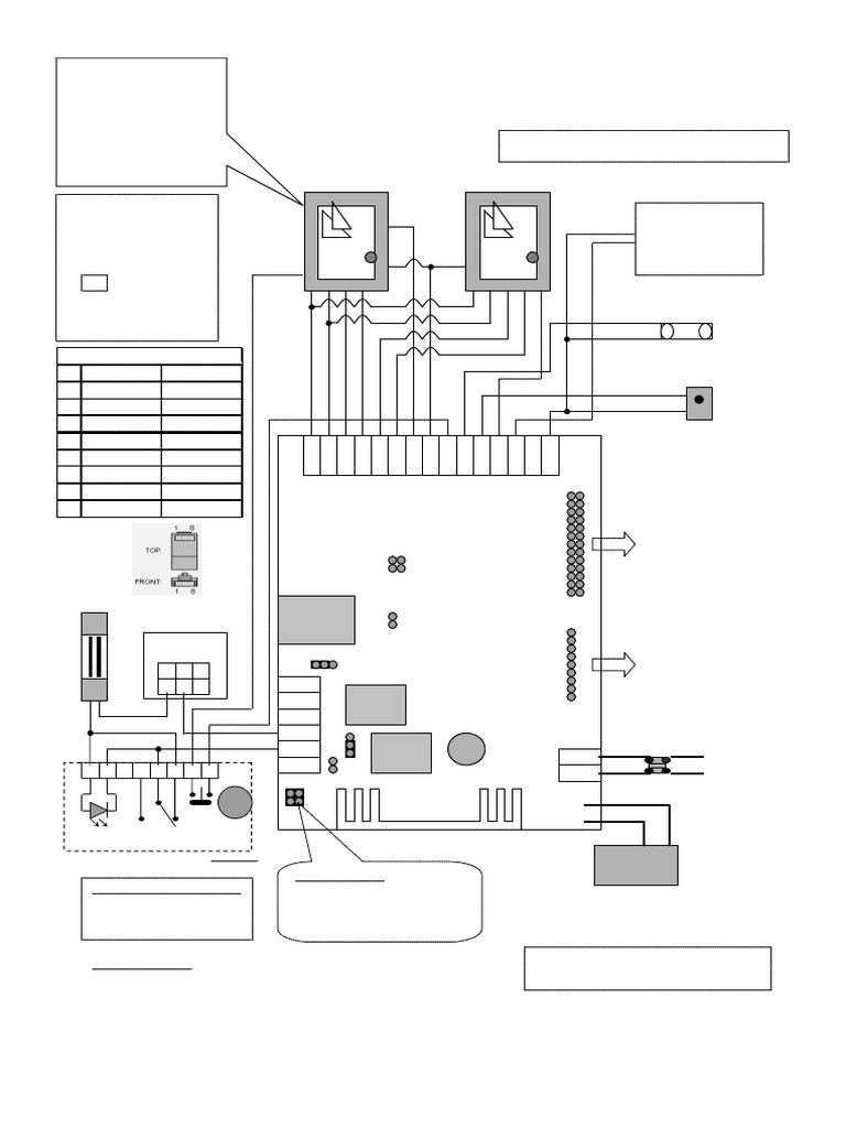 Single Door TCP/IP Wiring Diagram | PDF | Relay | Electrical Components