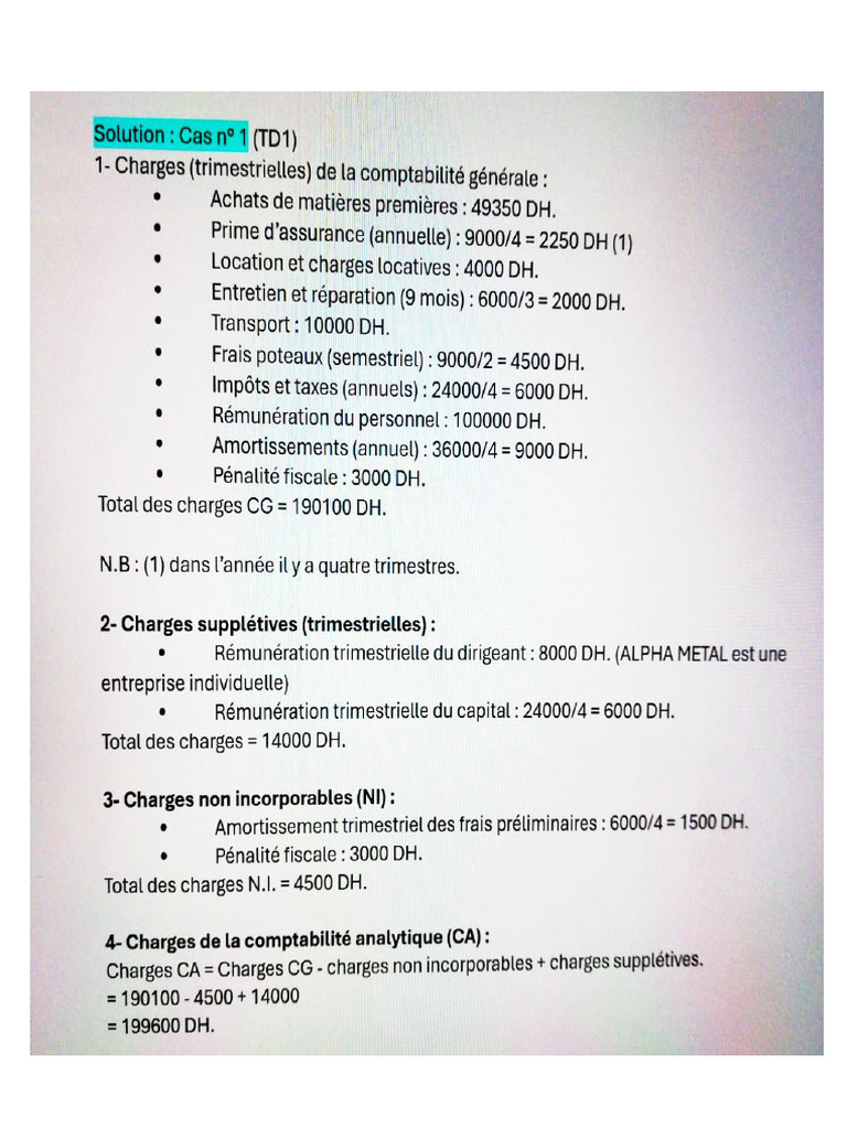 TD 1 Correction | PDF
