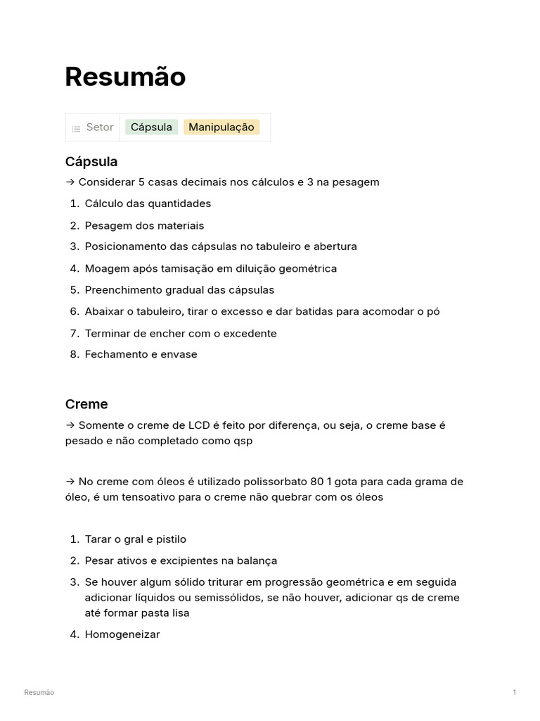Resumo Tec | PDF | Ph | Química