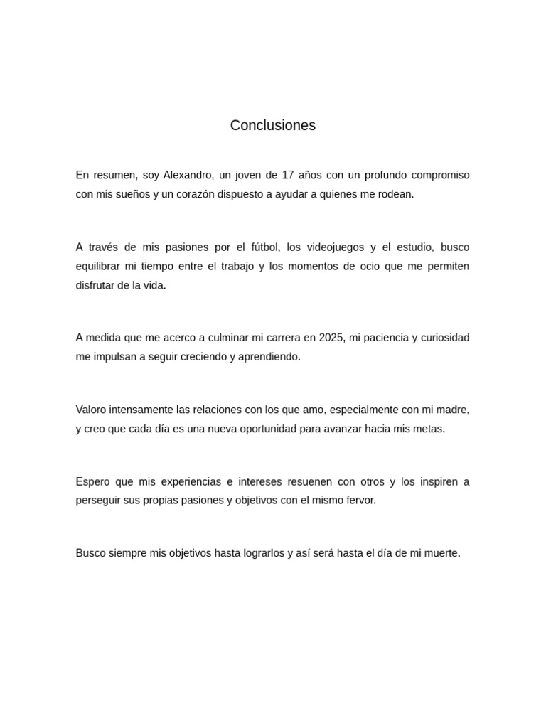 Conclusion Es | PDF