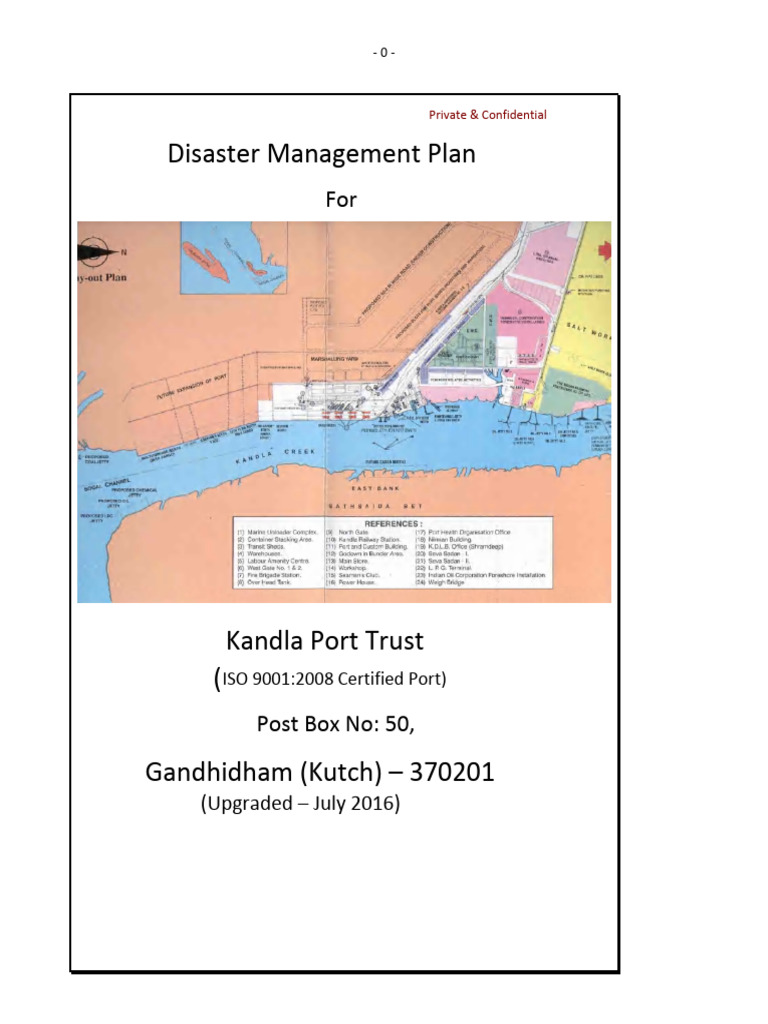 Kandla Port Trust Disaster Management Plan | PDF | Hazards | Natural Disasters