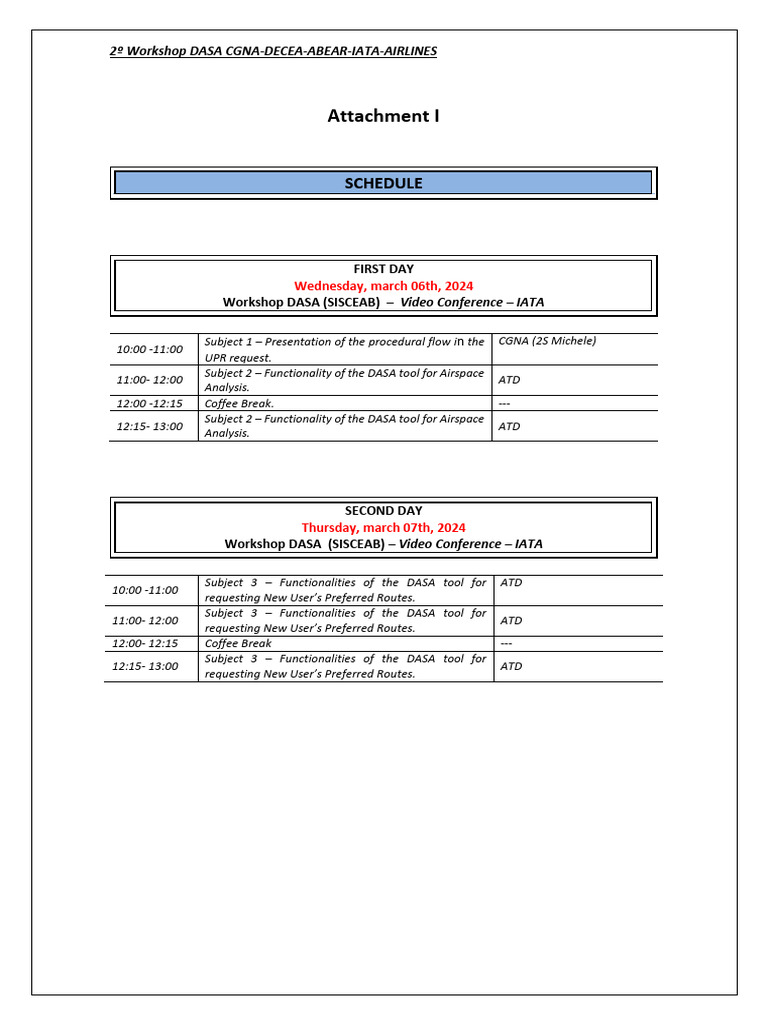 Agenda_Worshop DASA Cias Aéreas 2024 INGLÊS VF | PDF