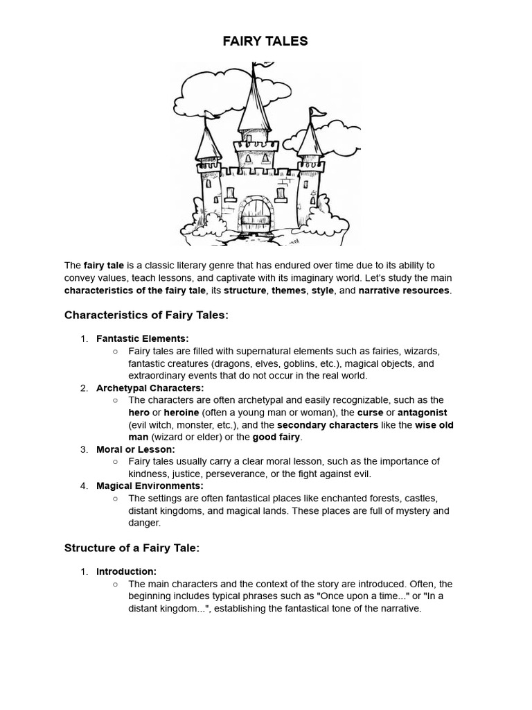Unit 1 - FAIRY TALES | PDF | Fairy Tales