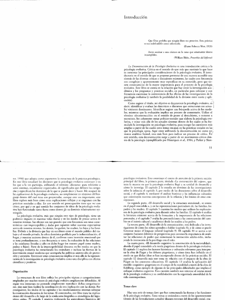 BURMAN, Erica (1998) - Introducción', Los Orígenes' y Las ...