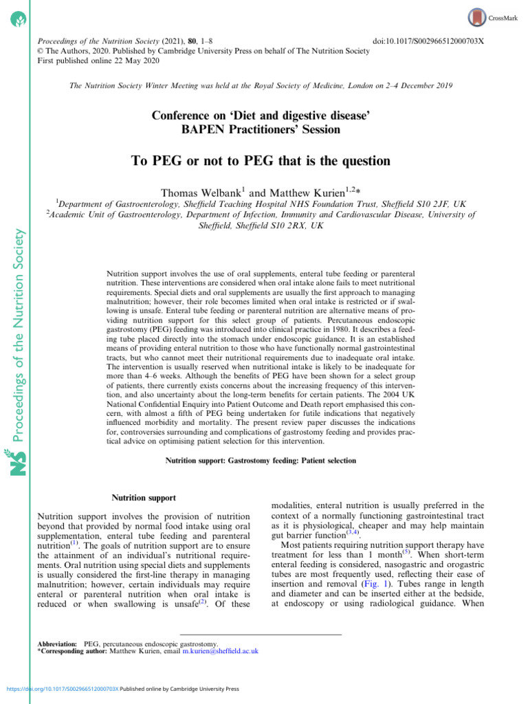 To Peg or Not To Peg That Is The Question | PDF | Health Care ...