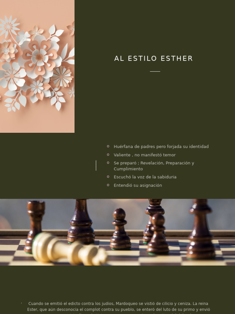 Al Estilo Esther | PDF | Esther