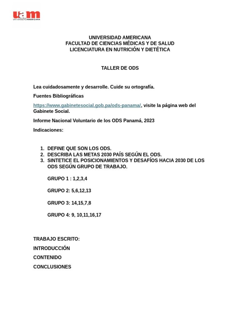 Taller de Ods 2025 | PDF