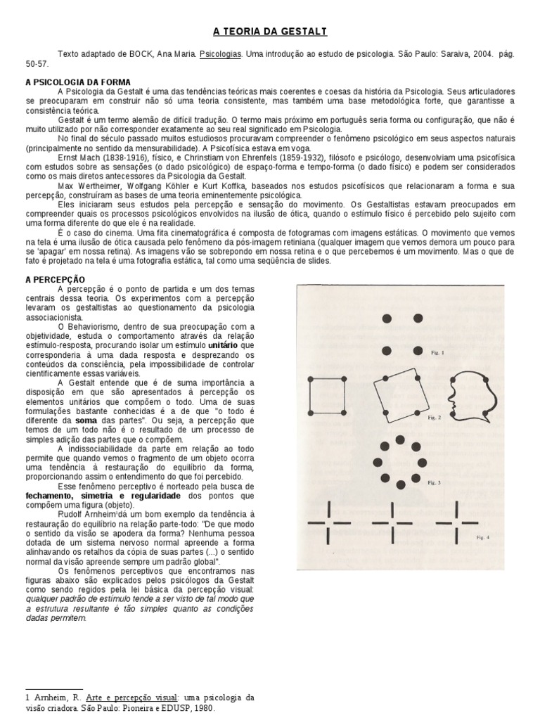 A Teoria Da Gestalt | PDF