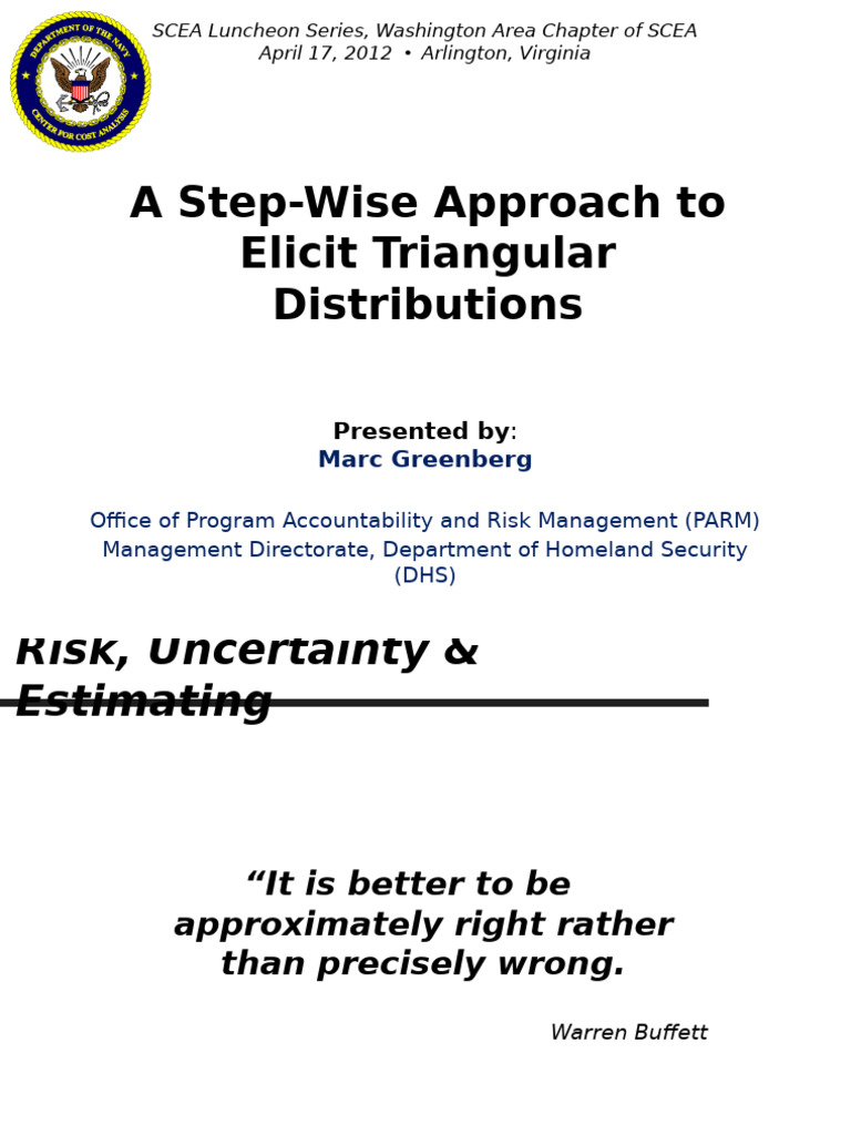 45 - A Step-Wise Approach To Elicit Triangular Distributions | PDF ...