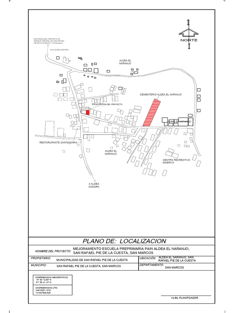 Localizacion El Naranjo | PDF