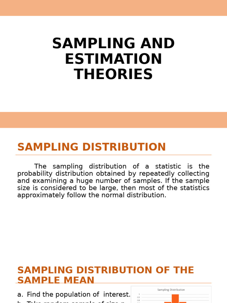 SAMPLING-AND-ESTIMATION-THEORIES | PDF | Confidence Interval | Standard Deviation