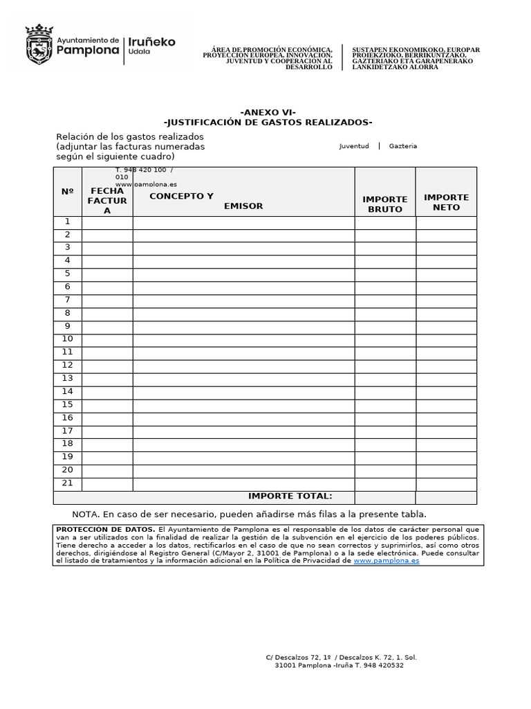 Anexo 06 - Justificación | PDF