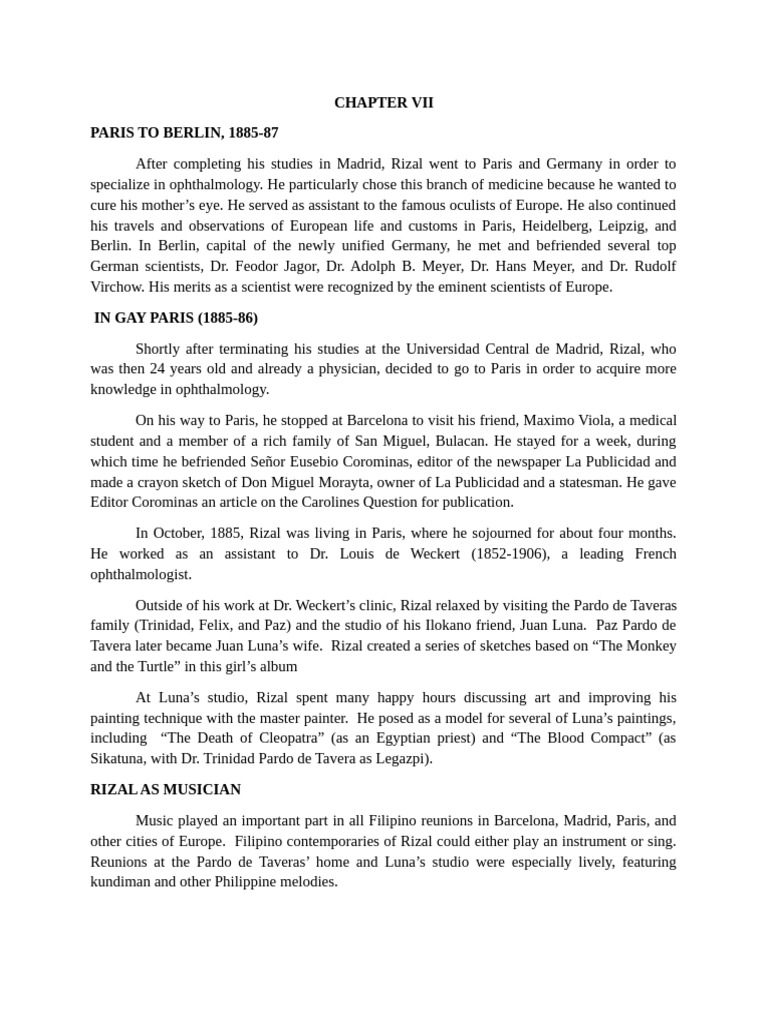 WRITTEN REPORT - RIZAL Final | PDF