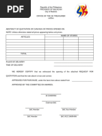 Abstract of Canvass for Supplies | PDF | Business | Technology ...