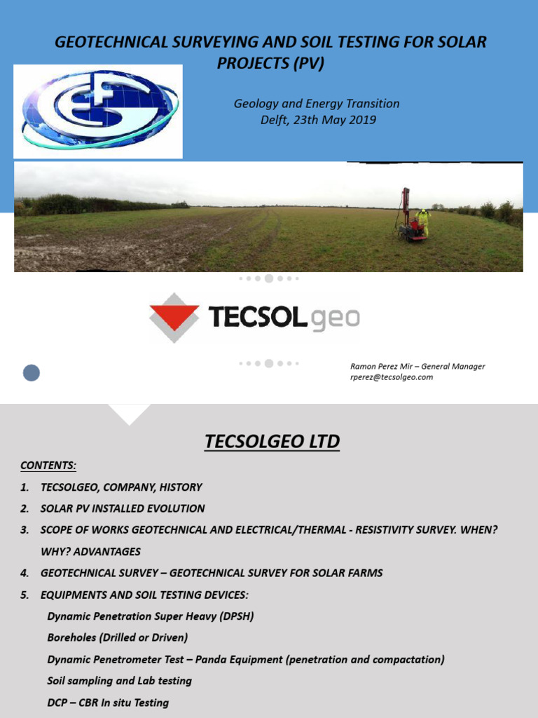 12 Perez Ramon TecsolGeo Delft | PDF | Geotechnical Engineering | Earth Sciences