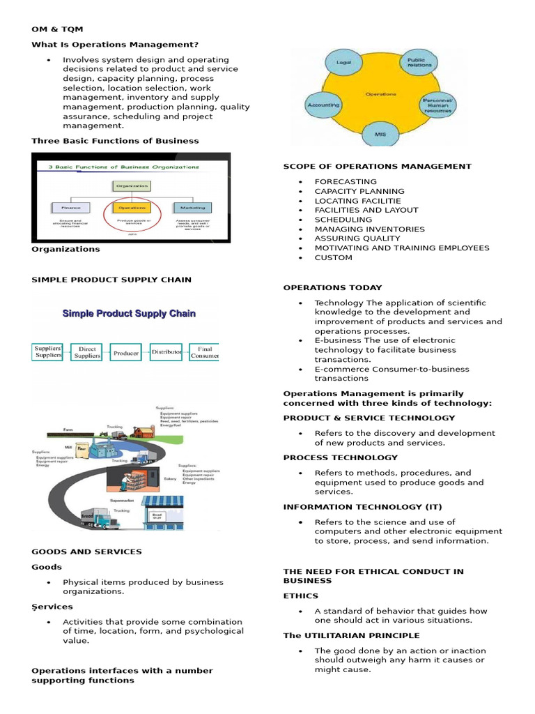 OM | PDF | Operations Management | Six Sigma