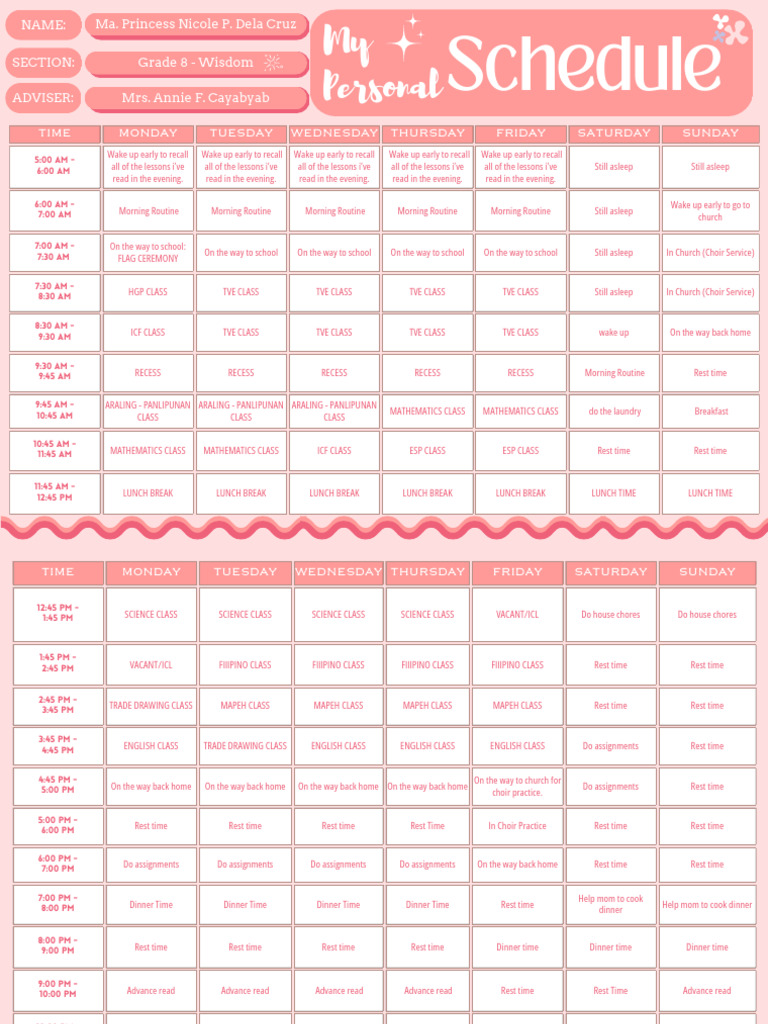 Purple and White Modern Minimalist Style Yoga Class Schedule Poster | PDF