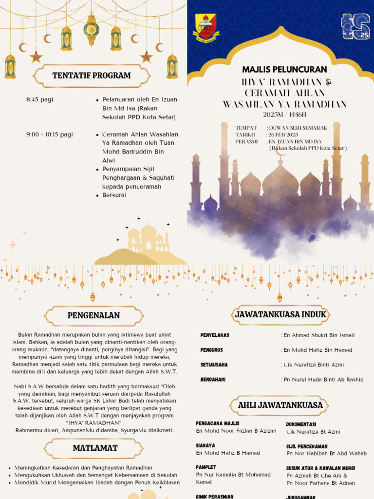 Pamplet Ihya' Ramadhan | PDF